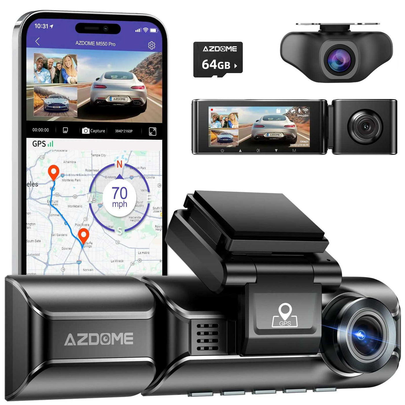 AZDome dashcams | Perfect driving security